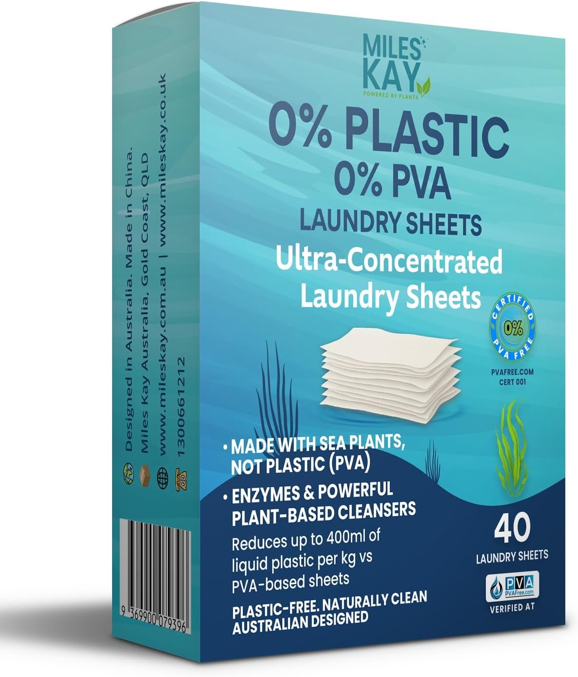80 Wash - PVA Free Laundry Sheets - World First 0% PVA Free Seaweed de ...